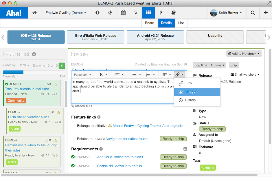 The New Aha! Text Editor | Aha! software