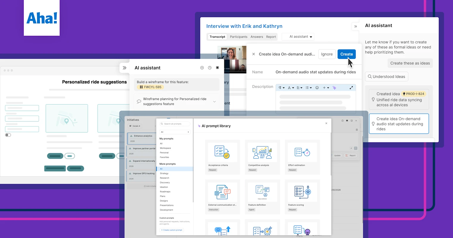 The top Aha! software features launched in Q3 2025