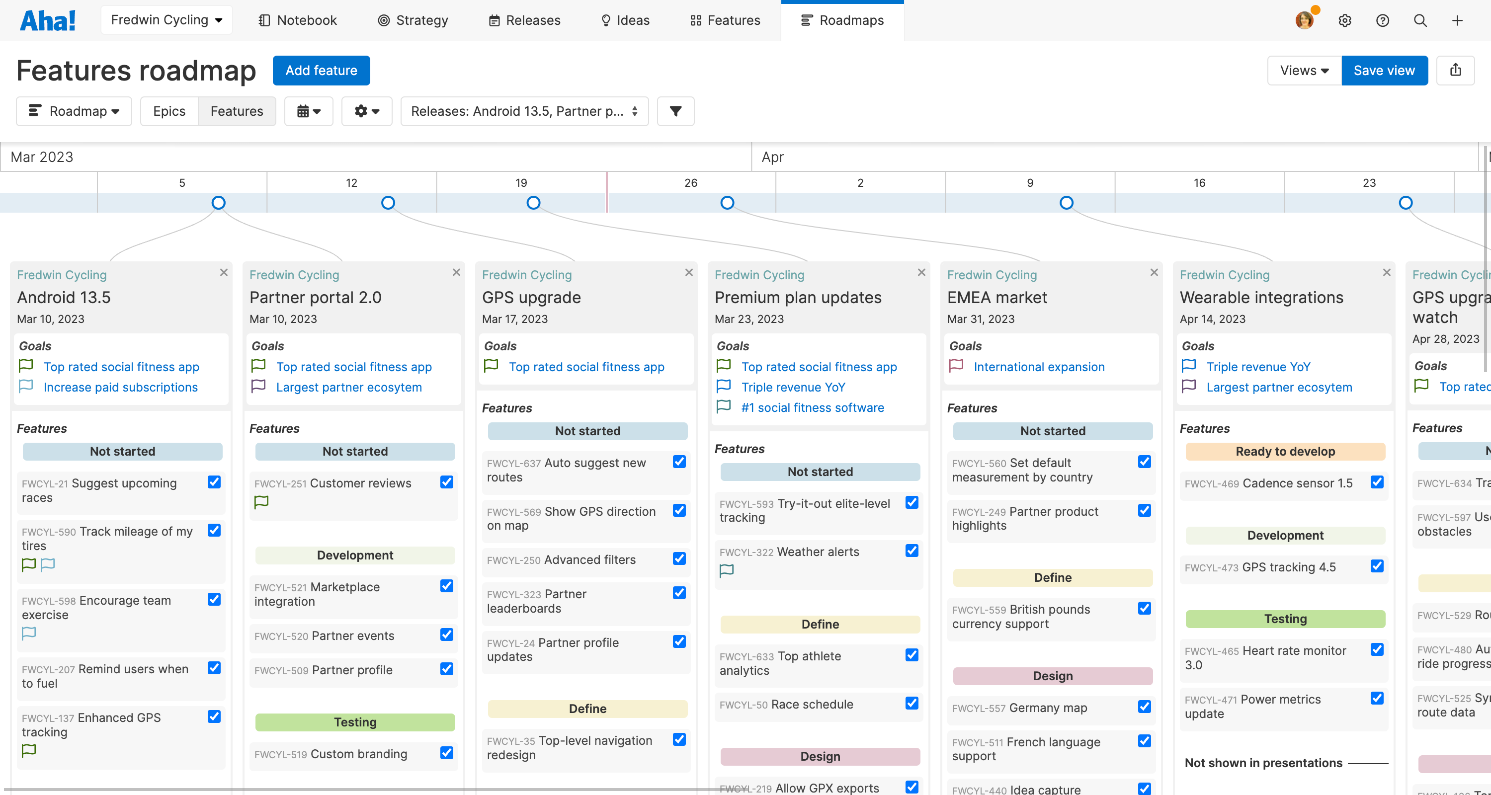 Features Roadmap — Definition, Best Practices, and Templates | Aha ...