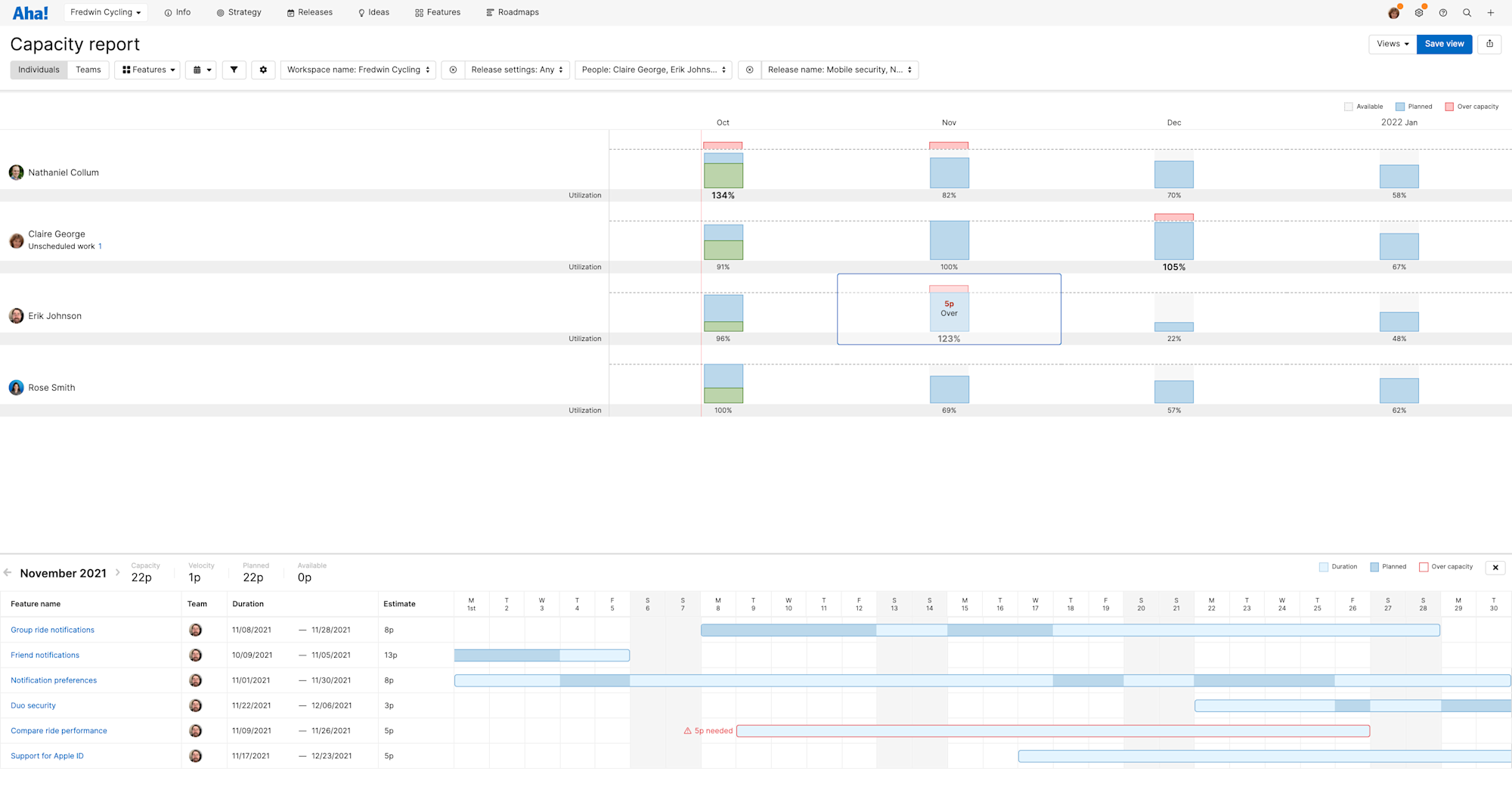 Most Popular New Aha! Features Launched in Q4 2021 | Aha! software