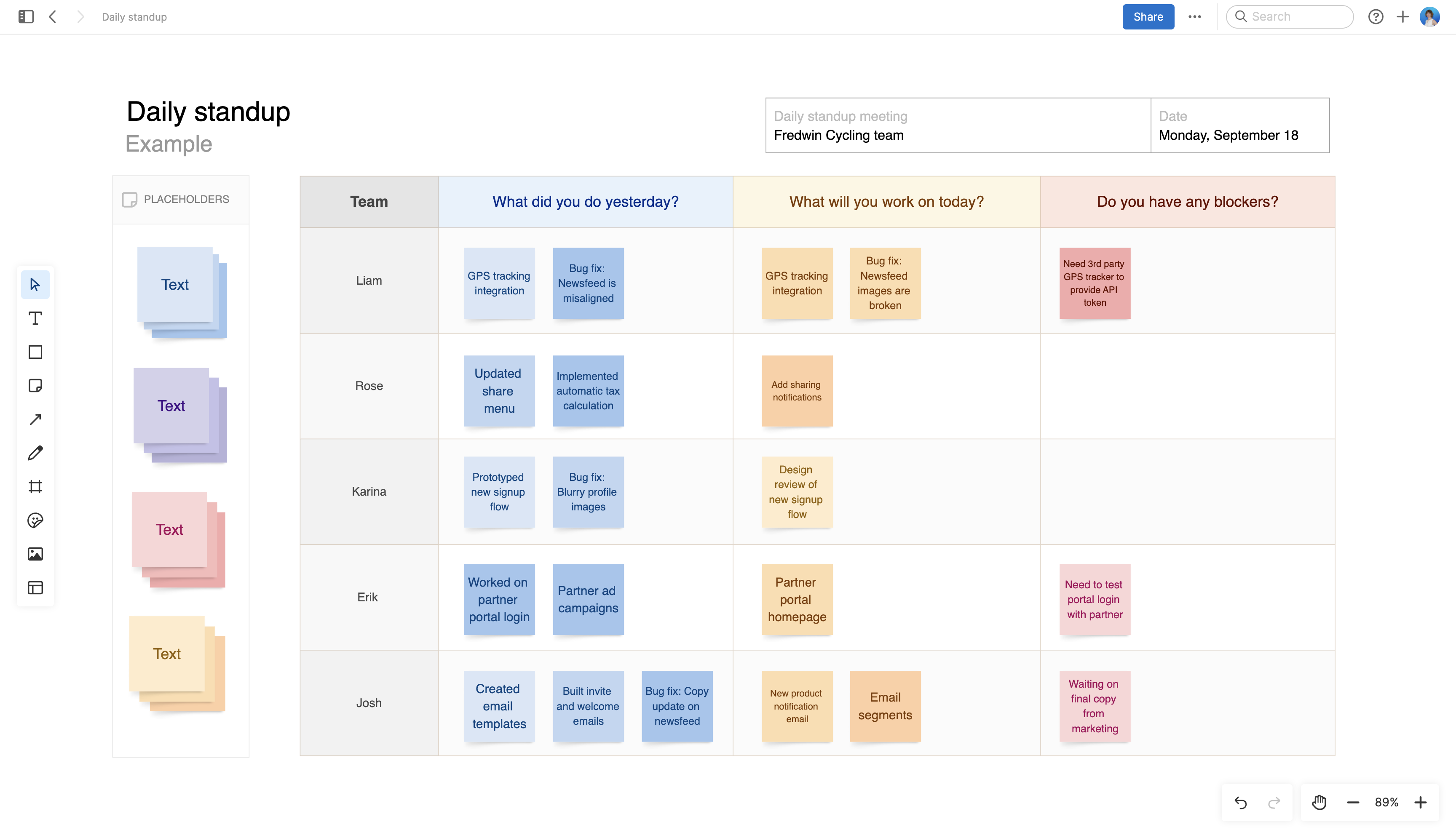 Daily standup meeting Template - Create a Daily standup meeting | Aha ...