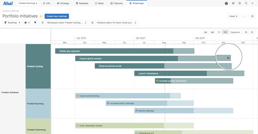 A New Way to View Dependencies on Roadmaps | Aha! software