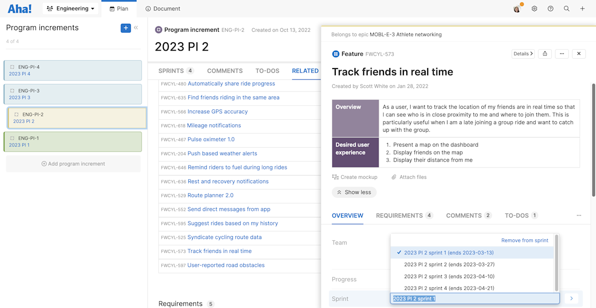 Aha! Develop Tour - SAFe® | Aha! software