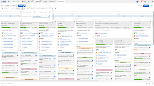 Aha! Roadmaps | Features and activities roadmap | Aha! software