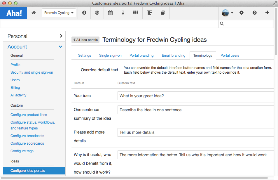 Just Launched! — Use Your Own Custom URL on Your Idea Portal | Aha ...