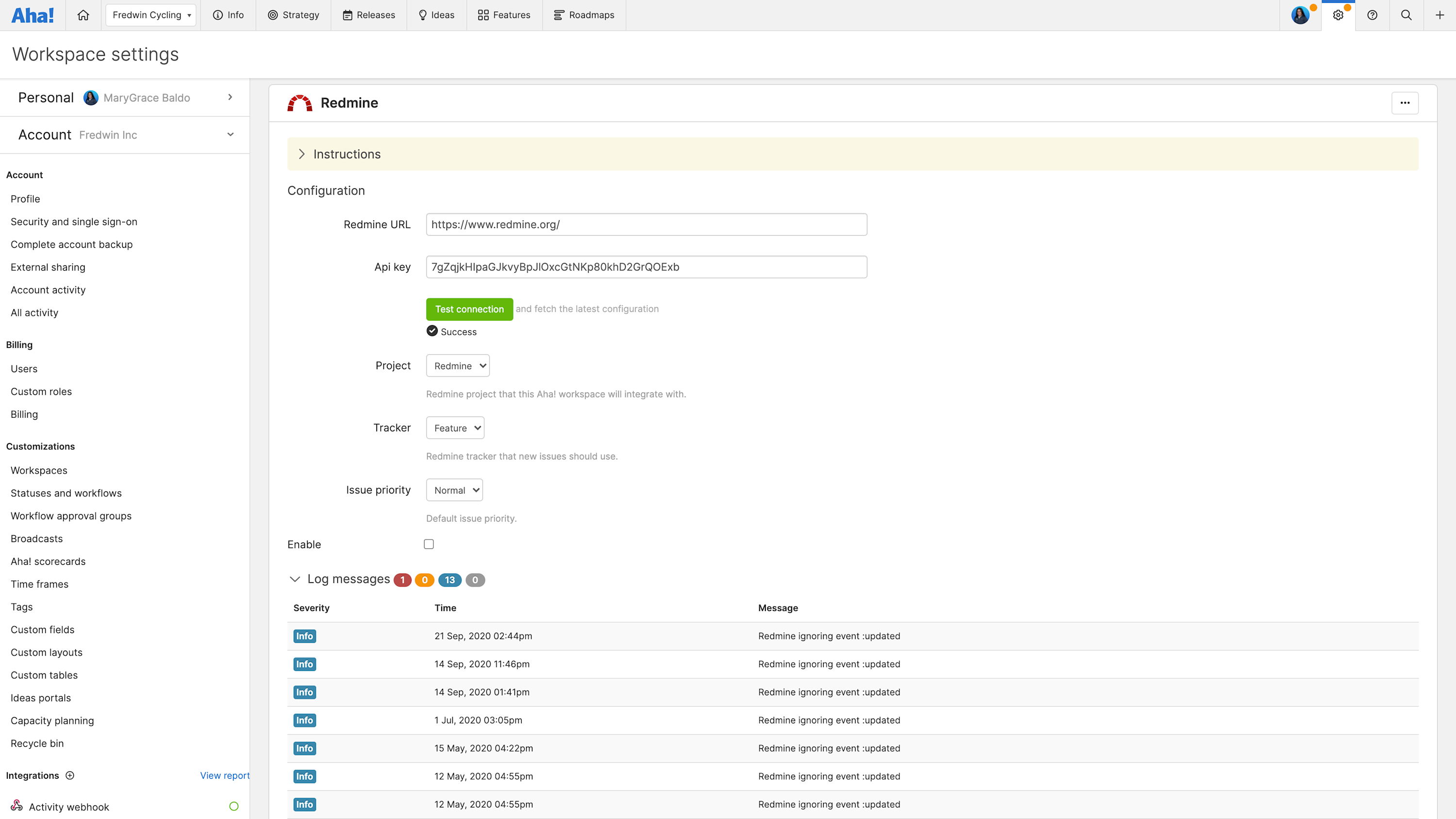 Redmine Roadmap Tool Integration | Aha! software