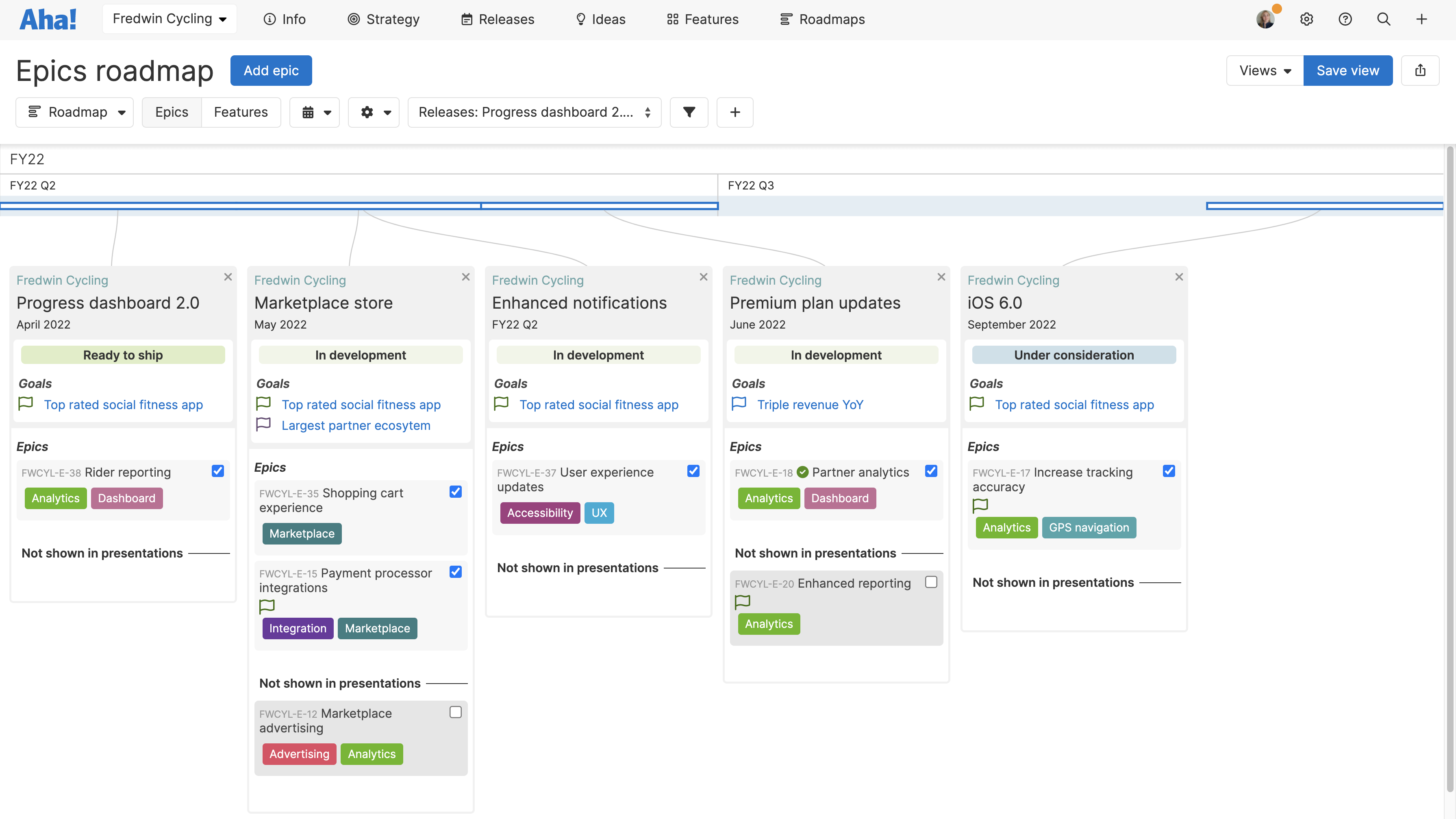 6 Excellent Product Roadmap Examples | Aha! software
