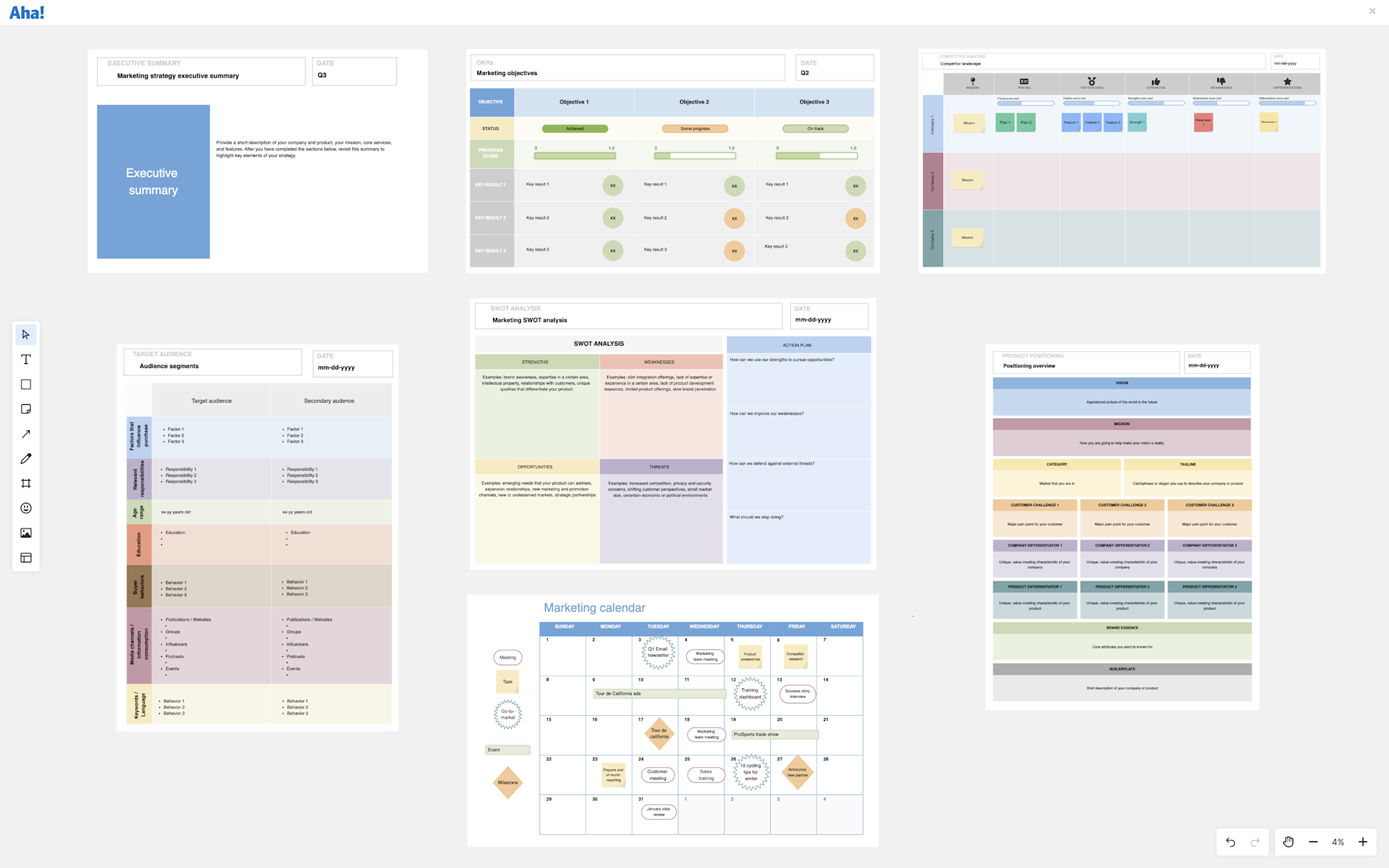 Marketing strategy Template - Create a Marketing strategy | Aha ...