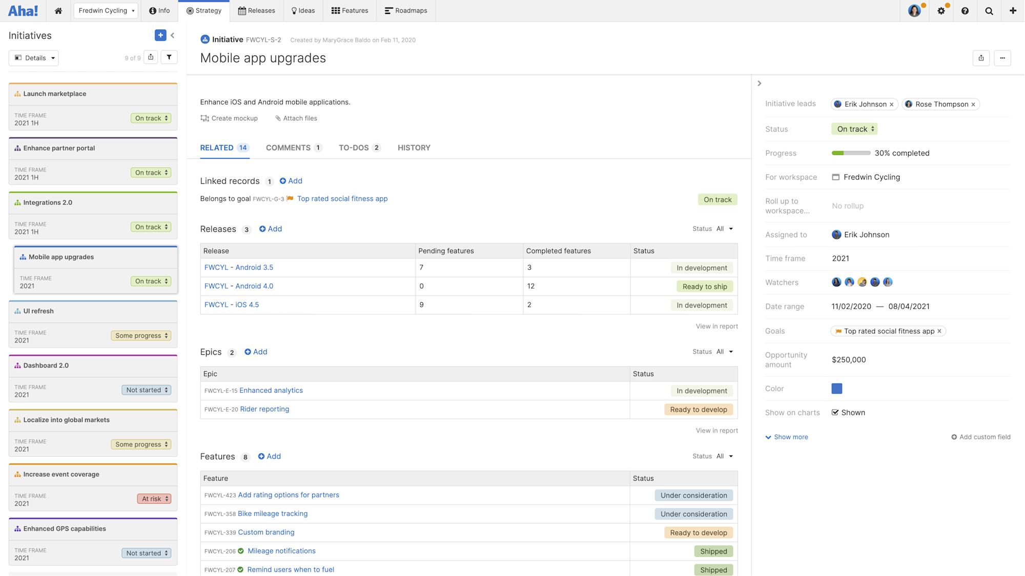 How To Set Product Initiatives — Strategic Planning for Product Managers | Aha! software