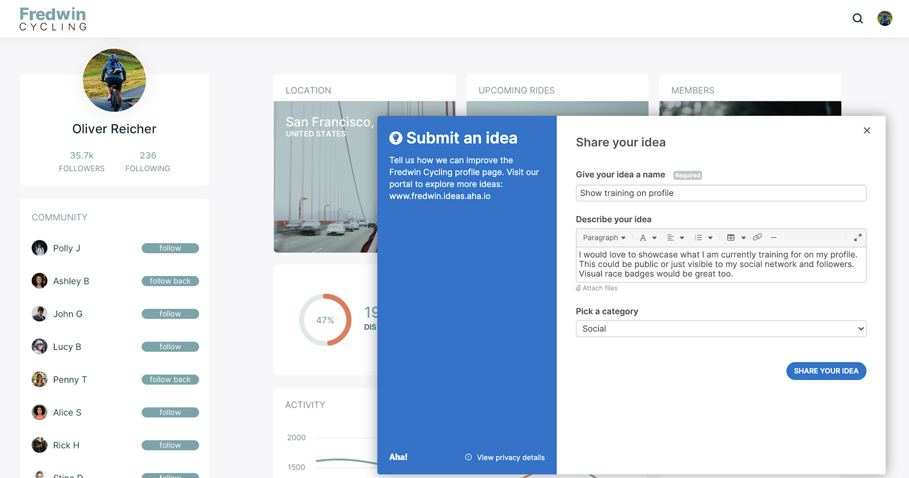 Introducing In-App Idea Submission | Aha! software