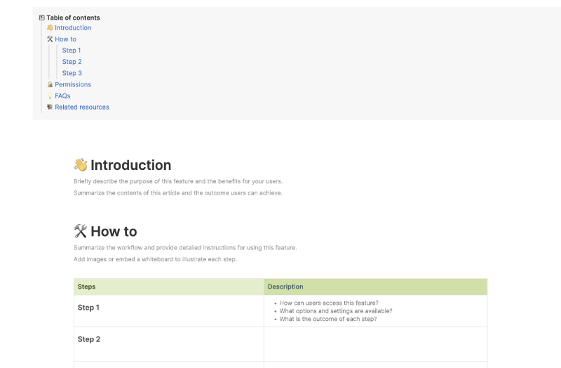 Knowledge Base Article Template | Try for Free