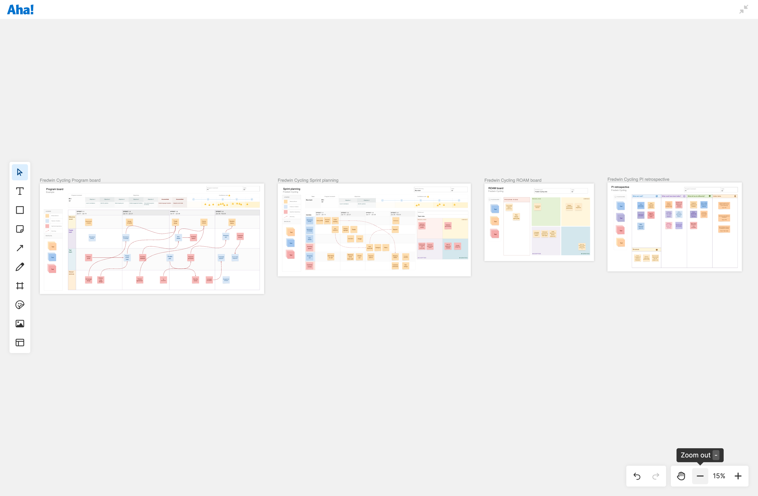 SAFe® PI planning Template - Create a SAFe® PI planning | Aha! software