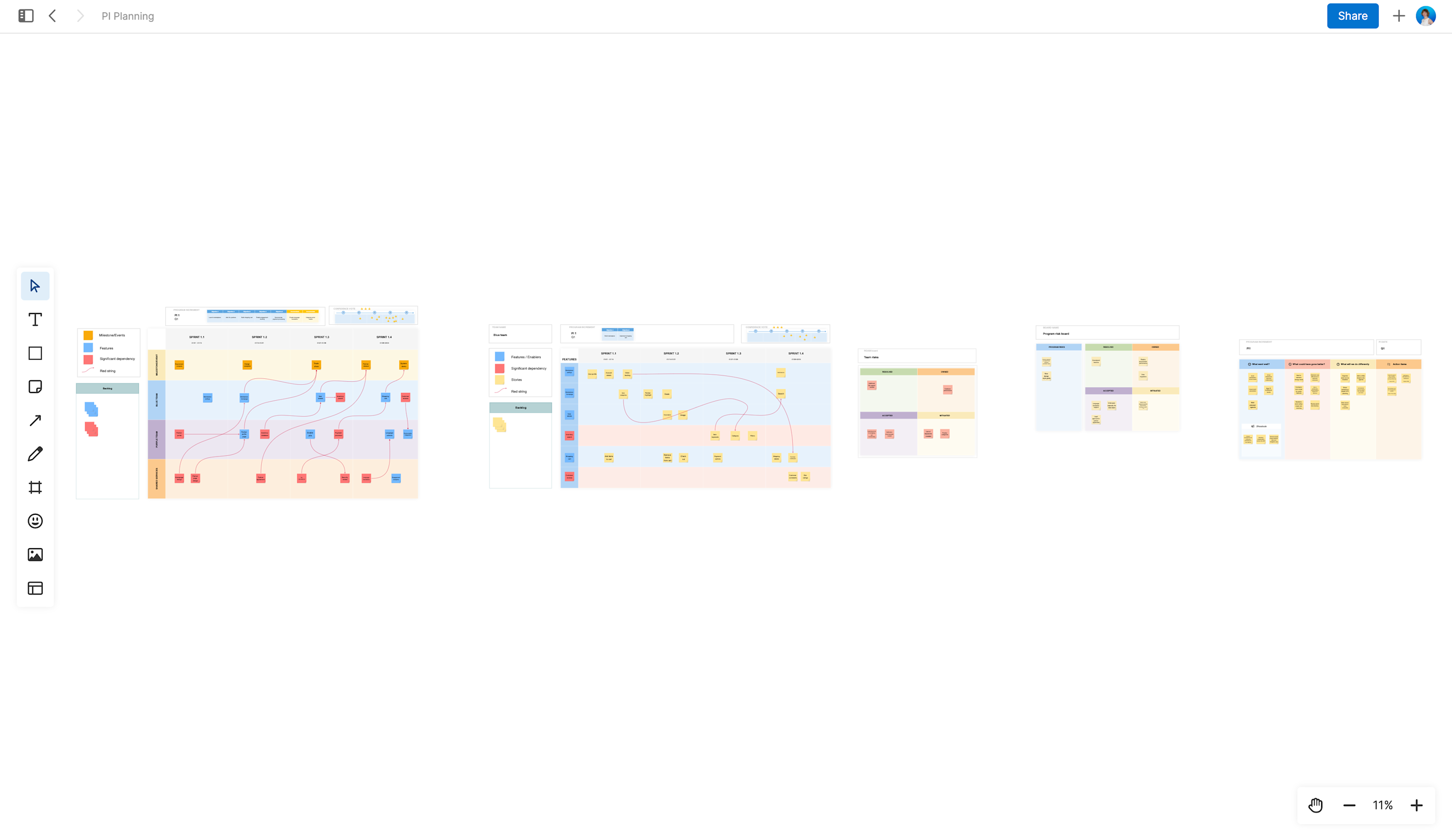 PI planning template - Create a PI plan | Aha! software