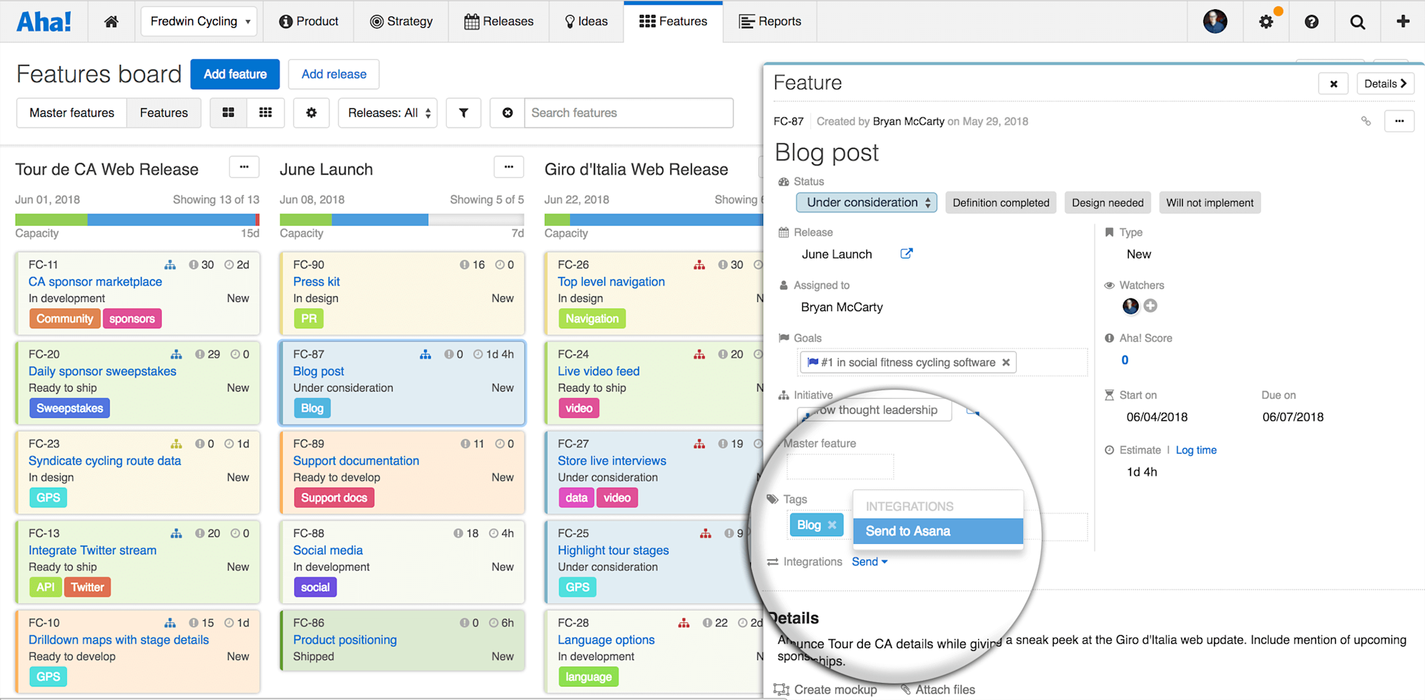 Just Launched! — New Aha! Integration With Asana | Aha! software