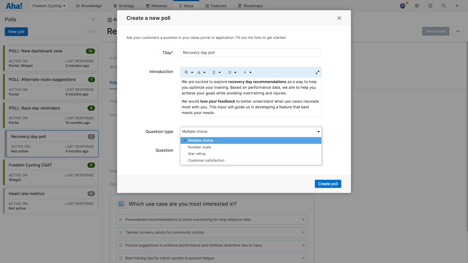 Aha! Ideas Polls — Get Feedback Fast