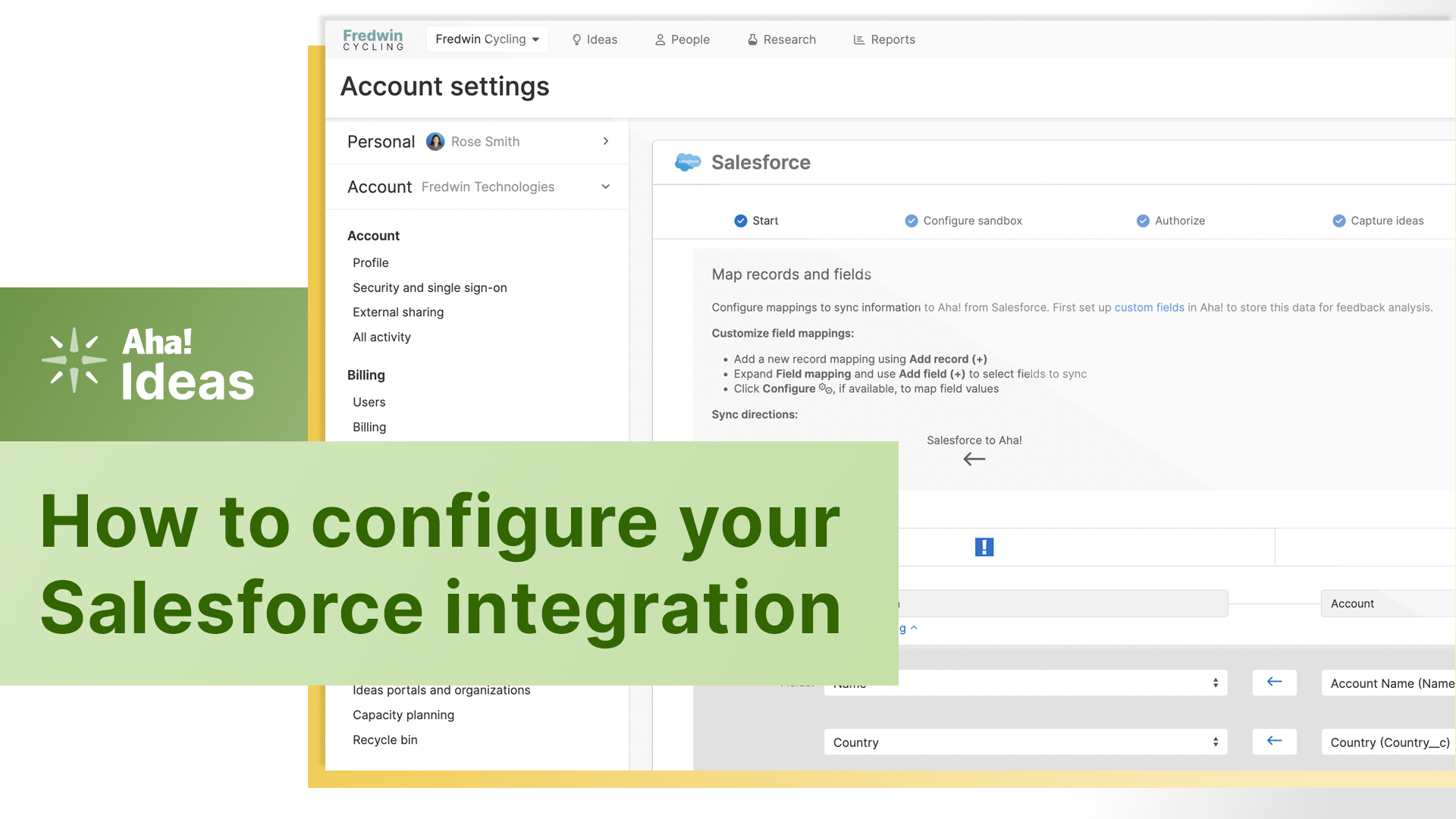Aha! Ideas | How to configure your Salesforce integration (Ideas Advanced)