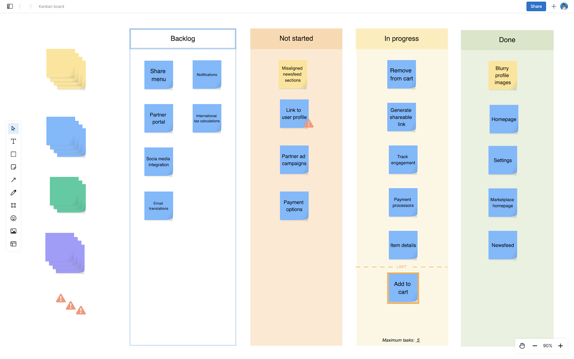 Kanban board template - Create a Kanban board | Aha! software