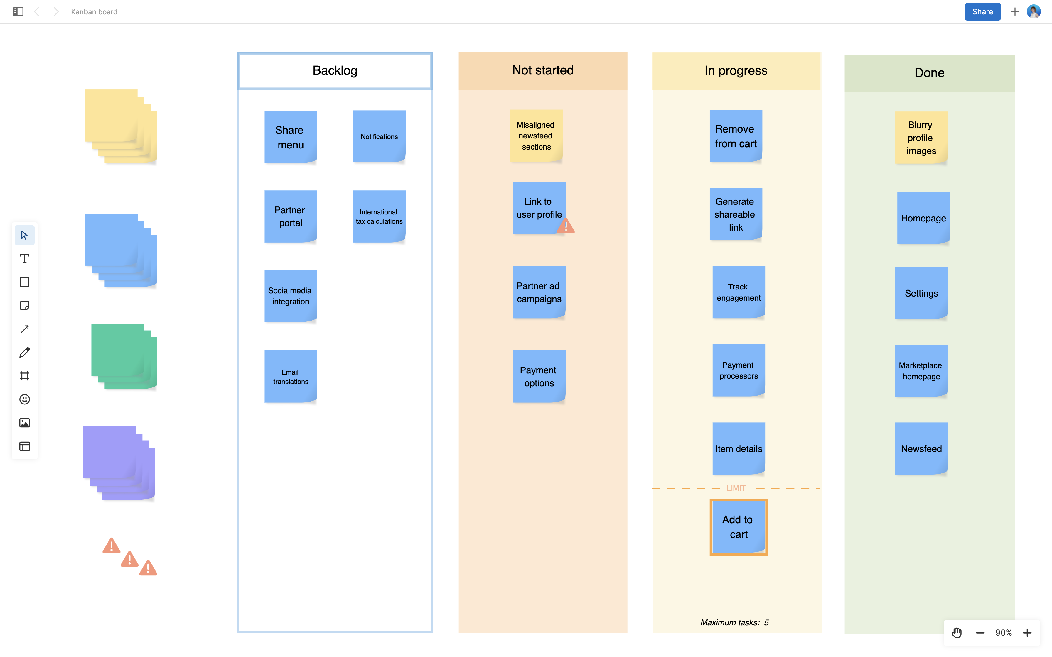 Kanban board template - Create a Kanban board | Aha! software