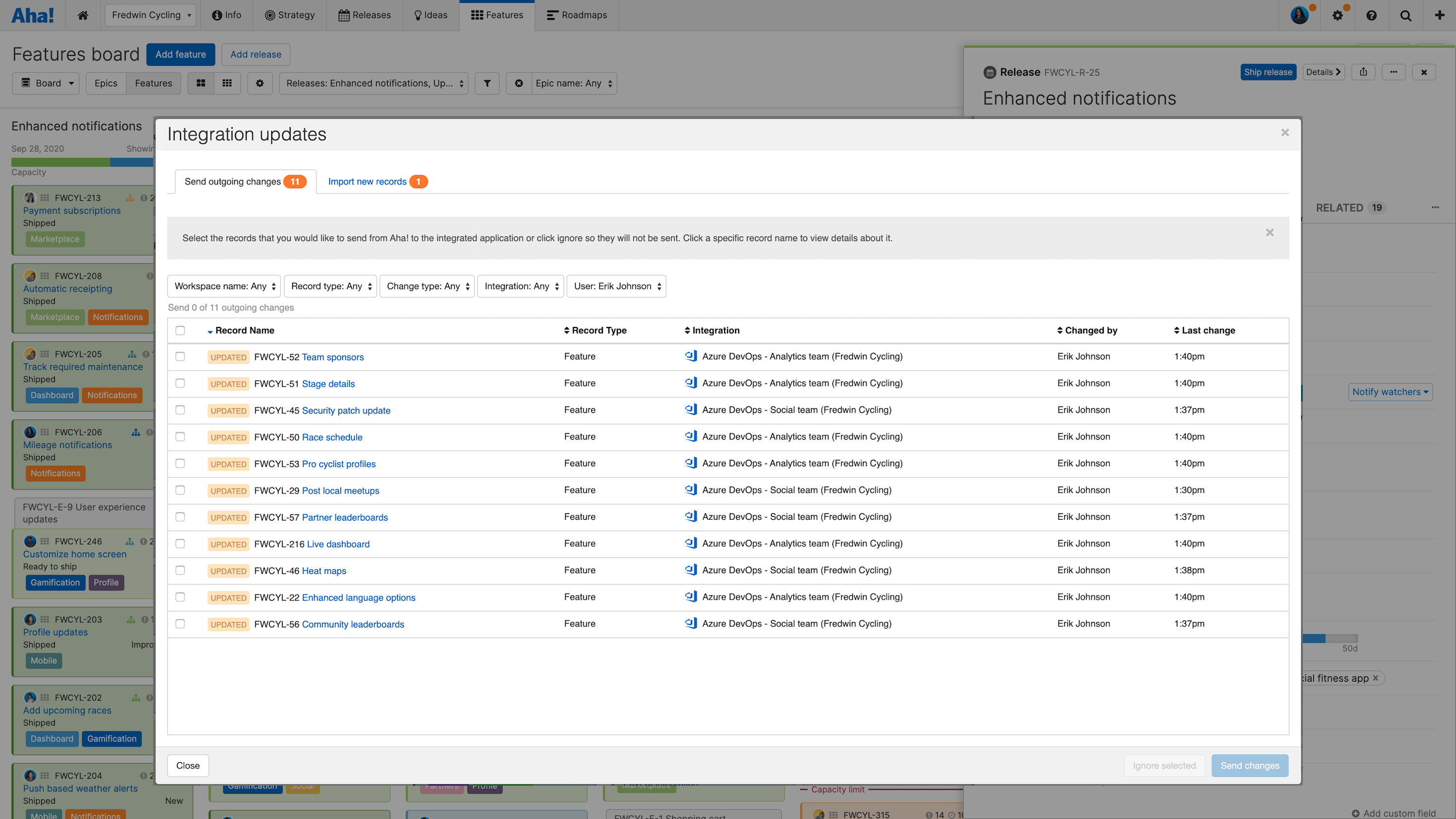 Azure DevOps Roadmap Tool Integration | Aha! software