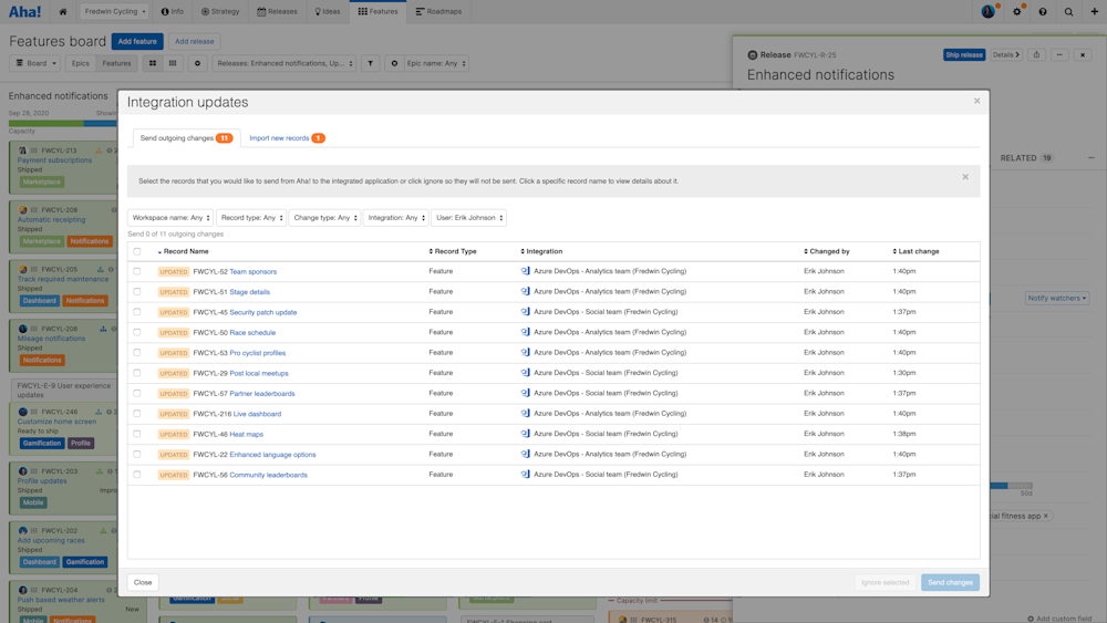 Azure DevOps Roadmap Tool Integration | Aha! software