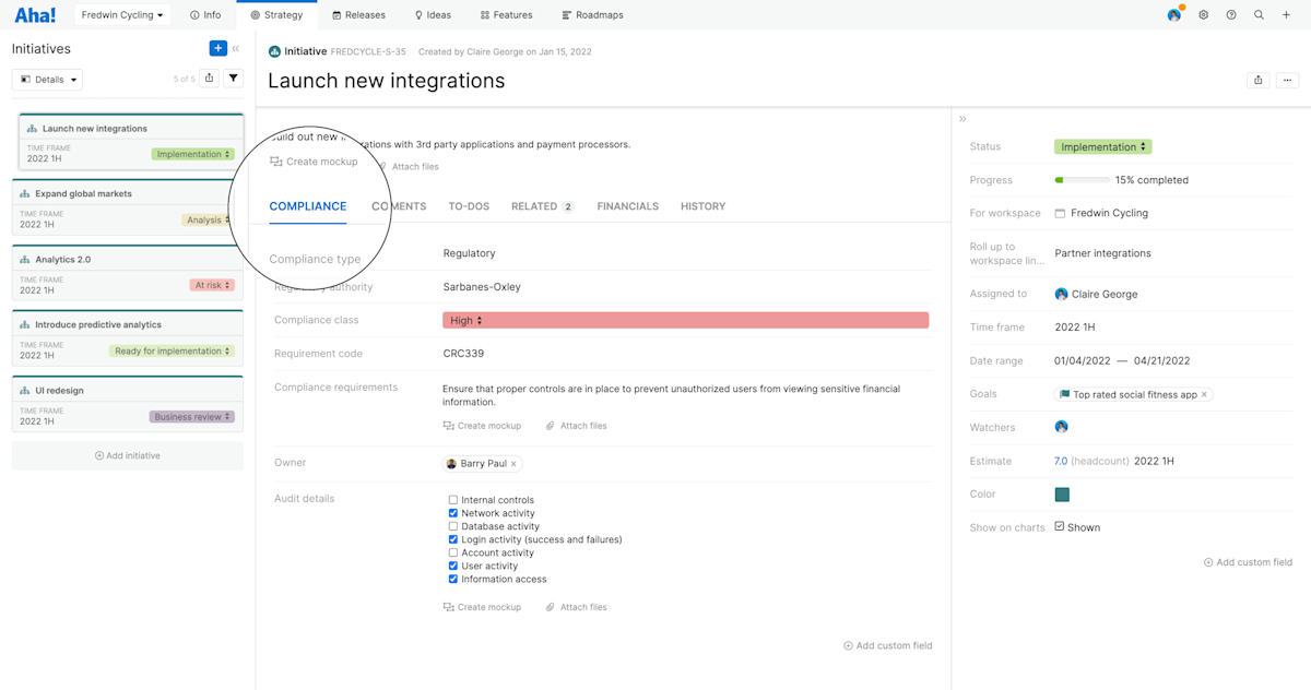 Add Custom Tabs to Record Layouts in Aha! Roadmaps | Aha! software