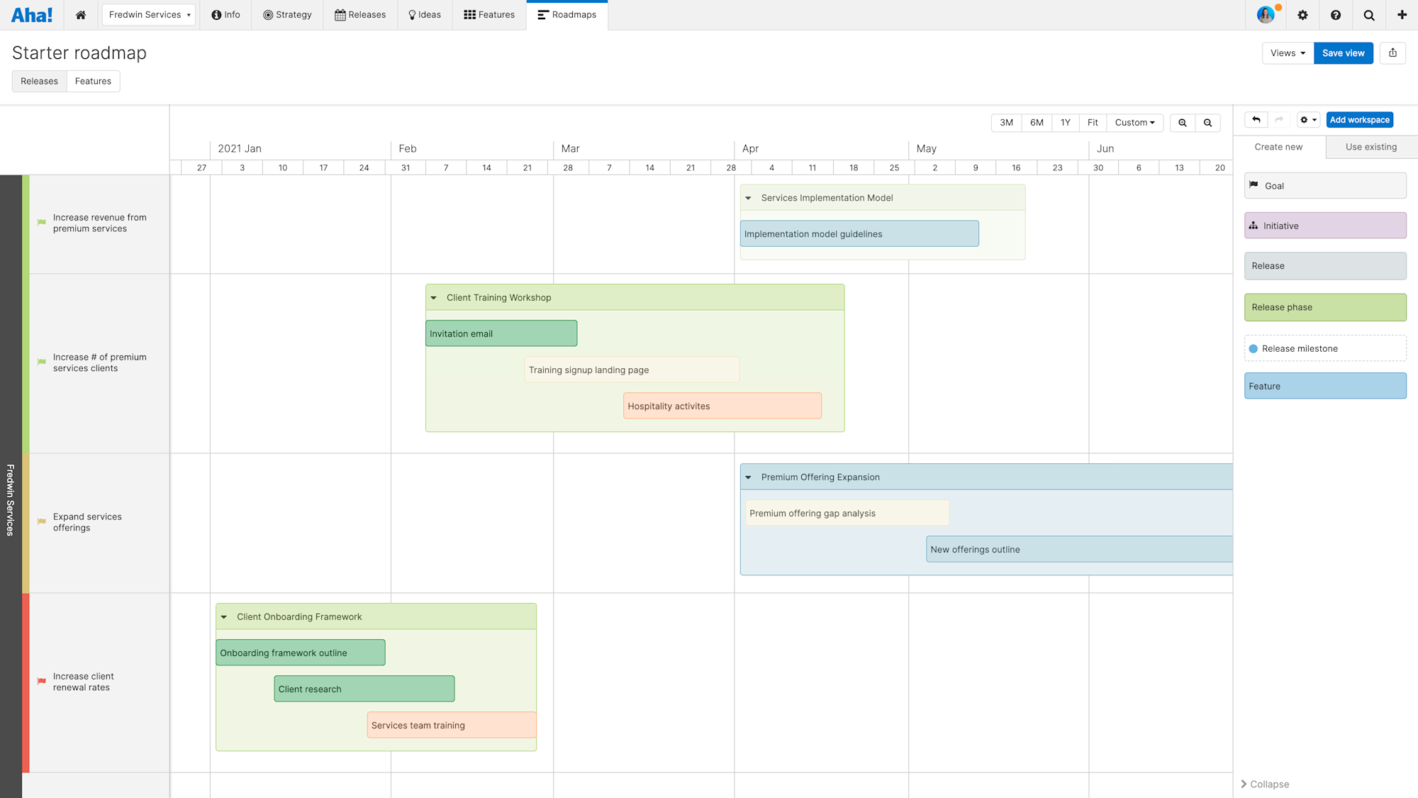Roadmap Software for Services Teams | Aha!