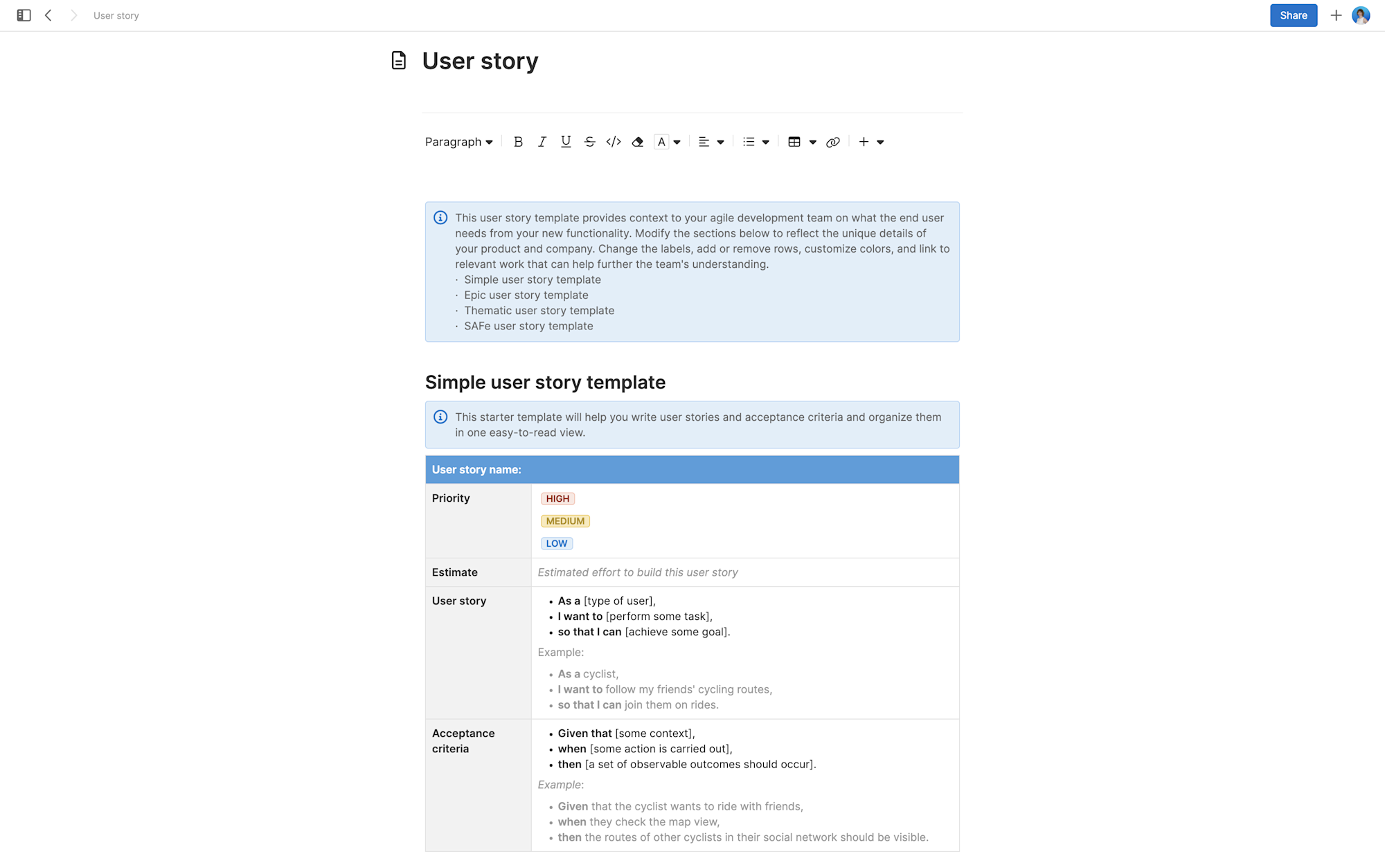 User Story Templates, Examples, & Formulas for Product Teams | Aha ...