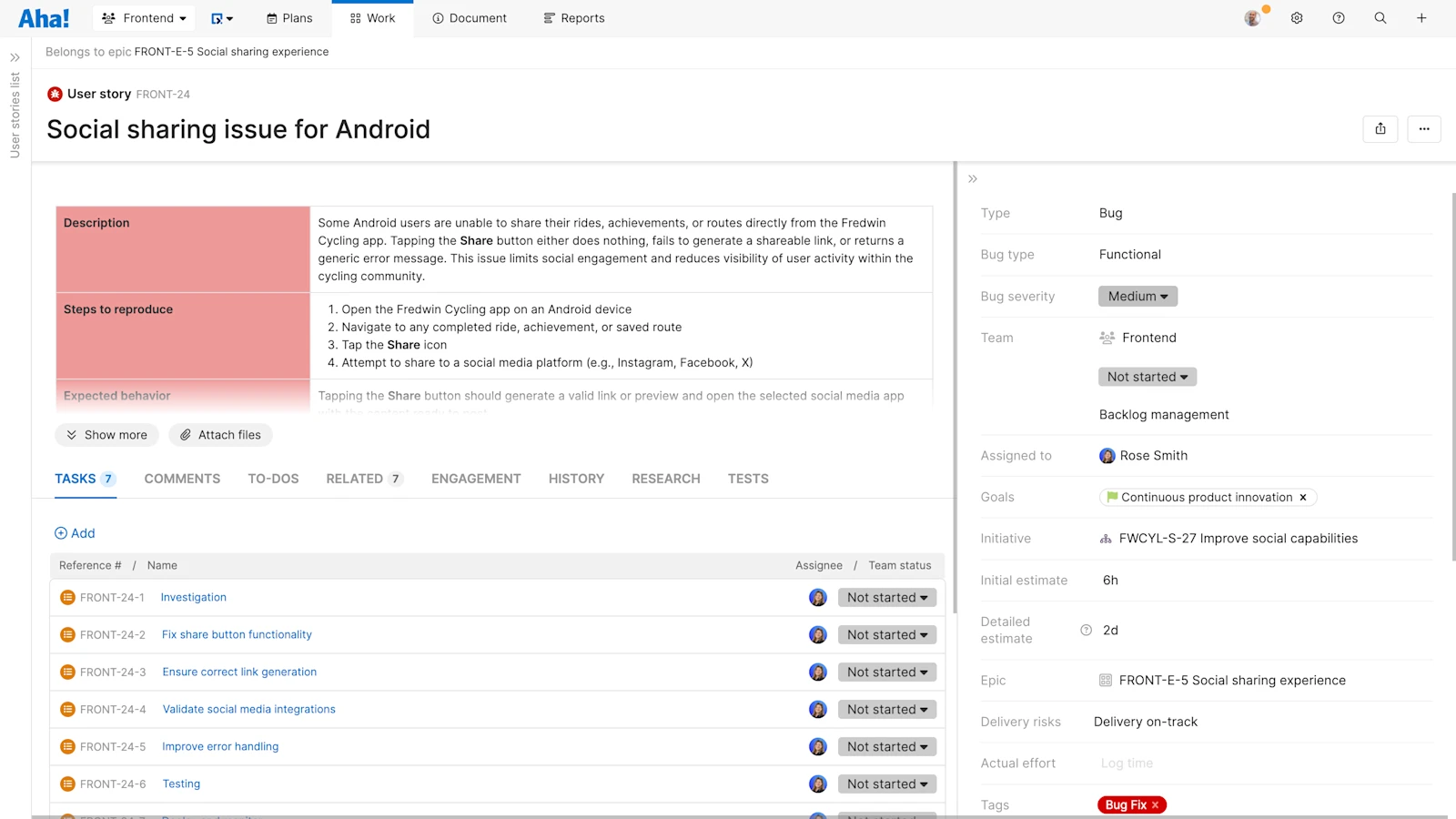 Aha! software use cases — Build