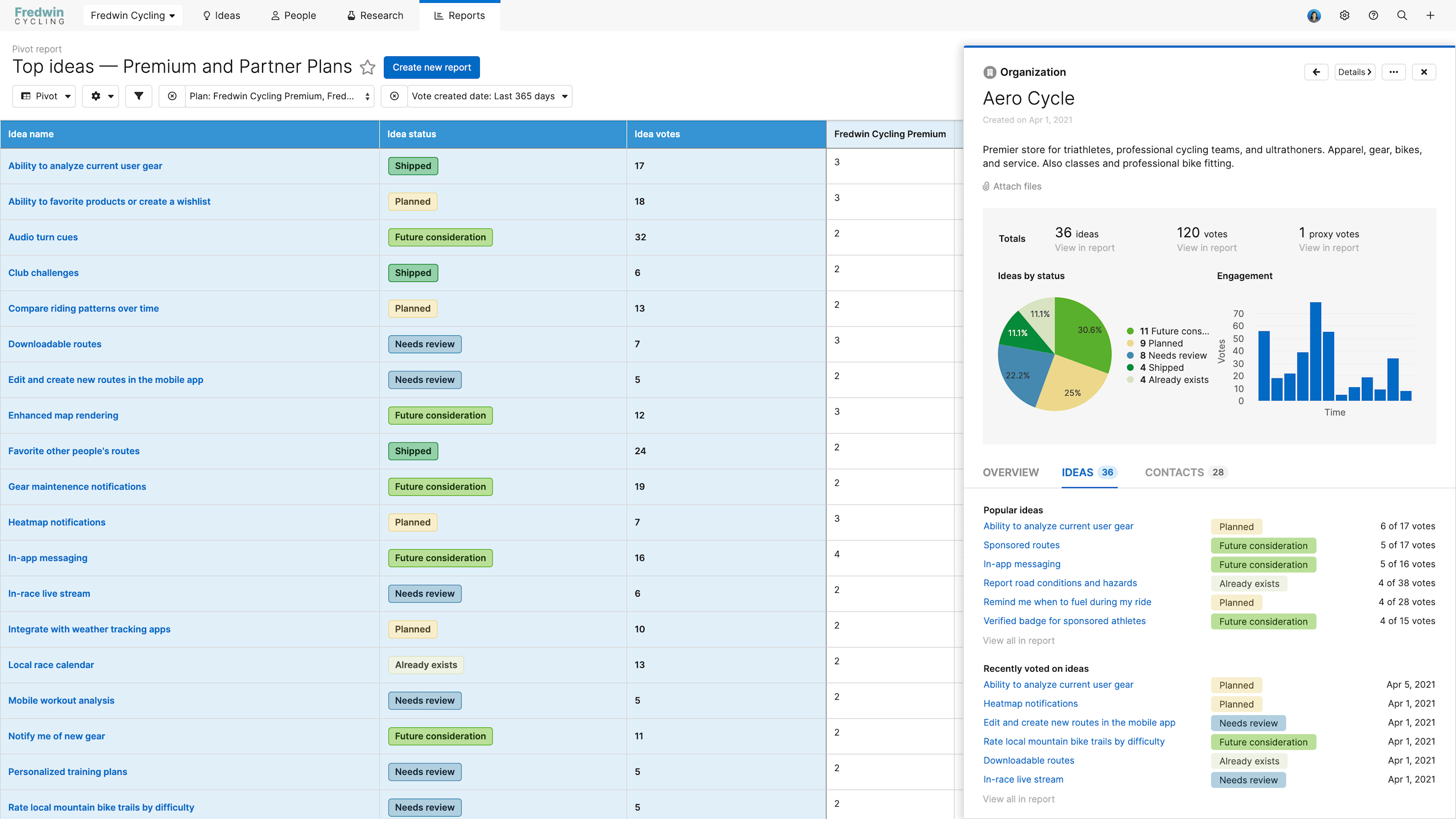 Pivot tables | Aha! software