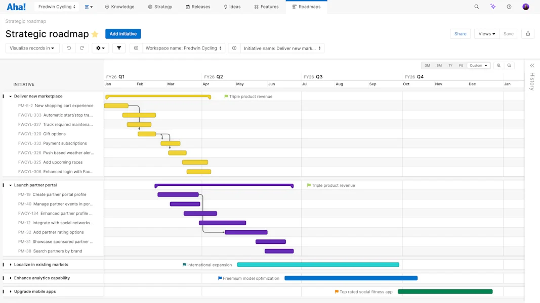 Aha! Roadmaps — Create Visual Roadmaps