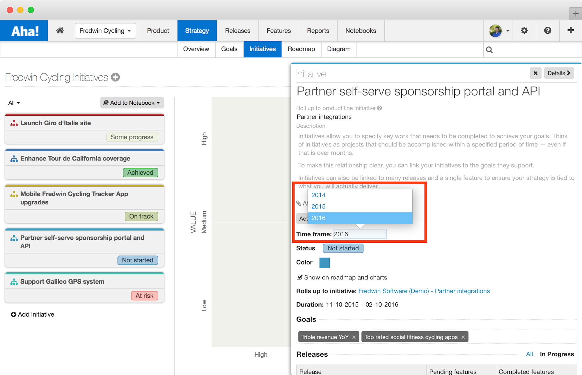Just Launched! — Set Time Frames for Your Product Goals and Initiatives ...
