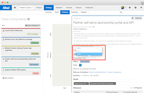 Just Launched! — Set Time Frames for Your Product Goals and Initiatives ...