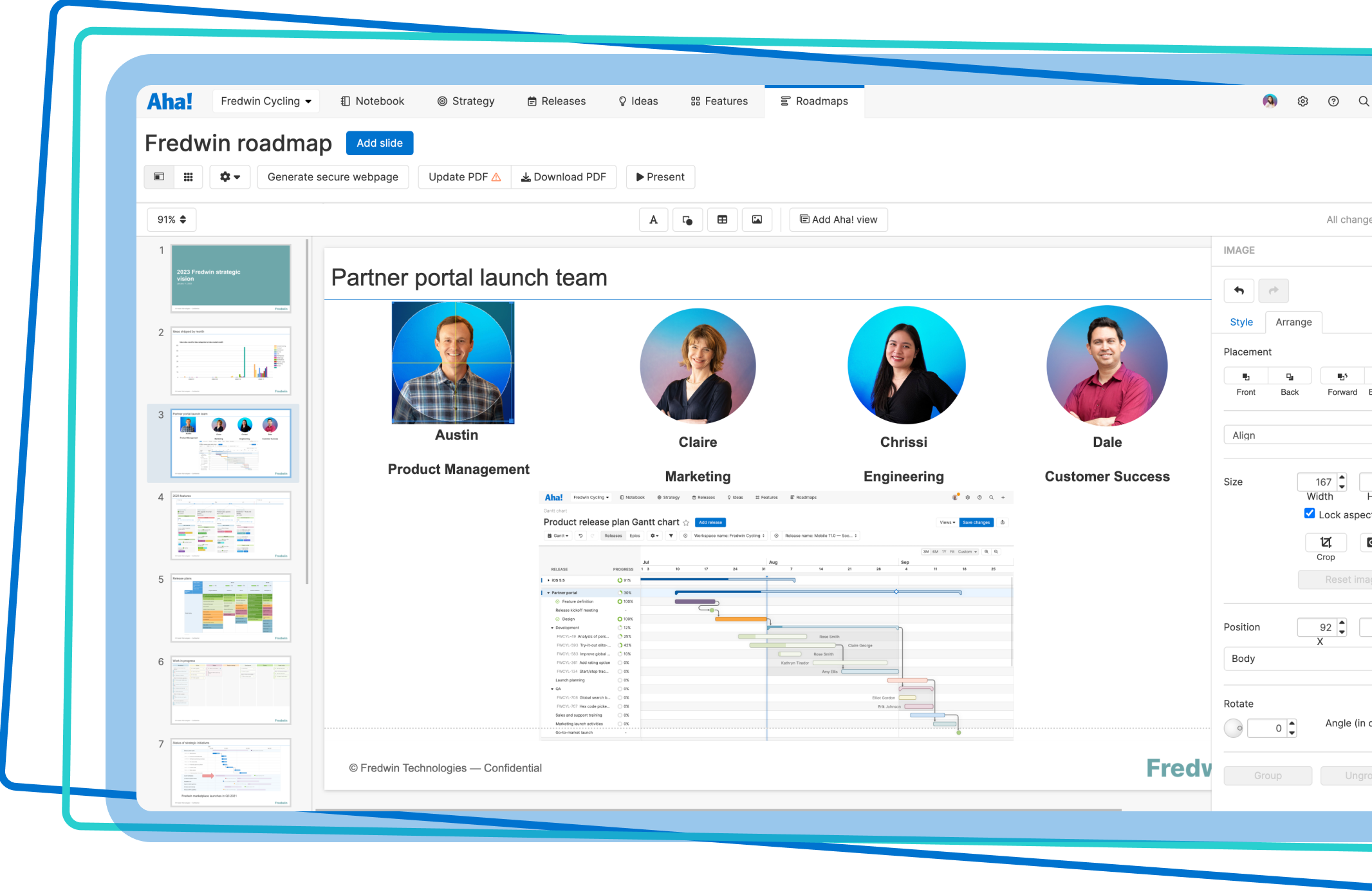 Aha! Roadmaps Presentations — Showcase Your Roadmap