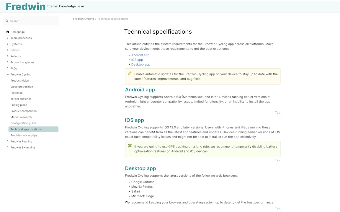 Aha! software use case — Set up a product intranet