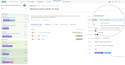 A Better Way to Track Product Development Progress | Aha! software