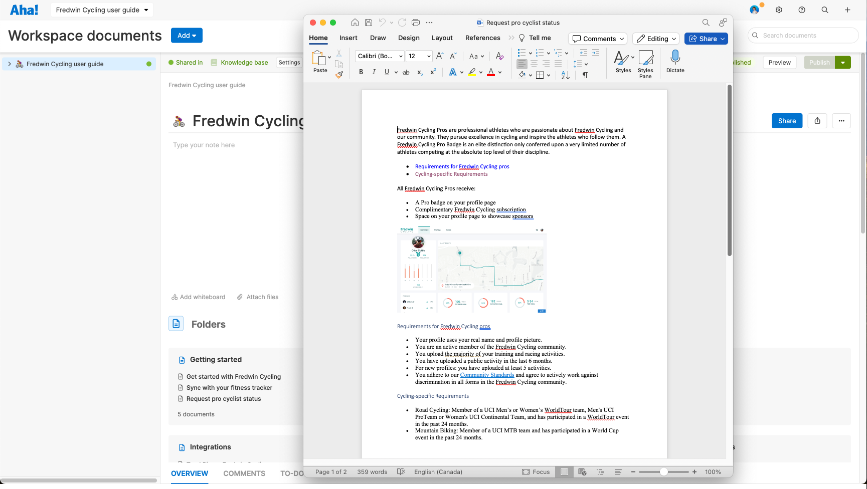 Microsoft Word Integration