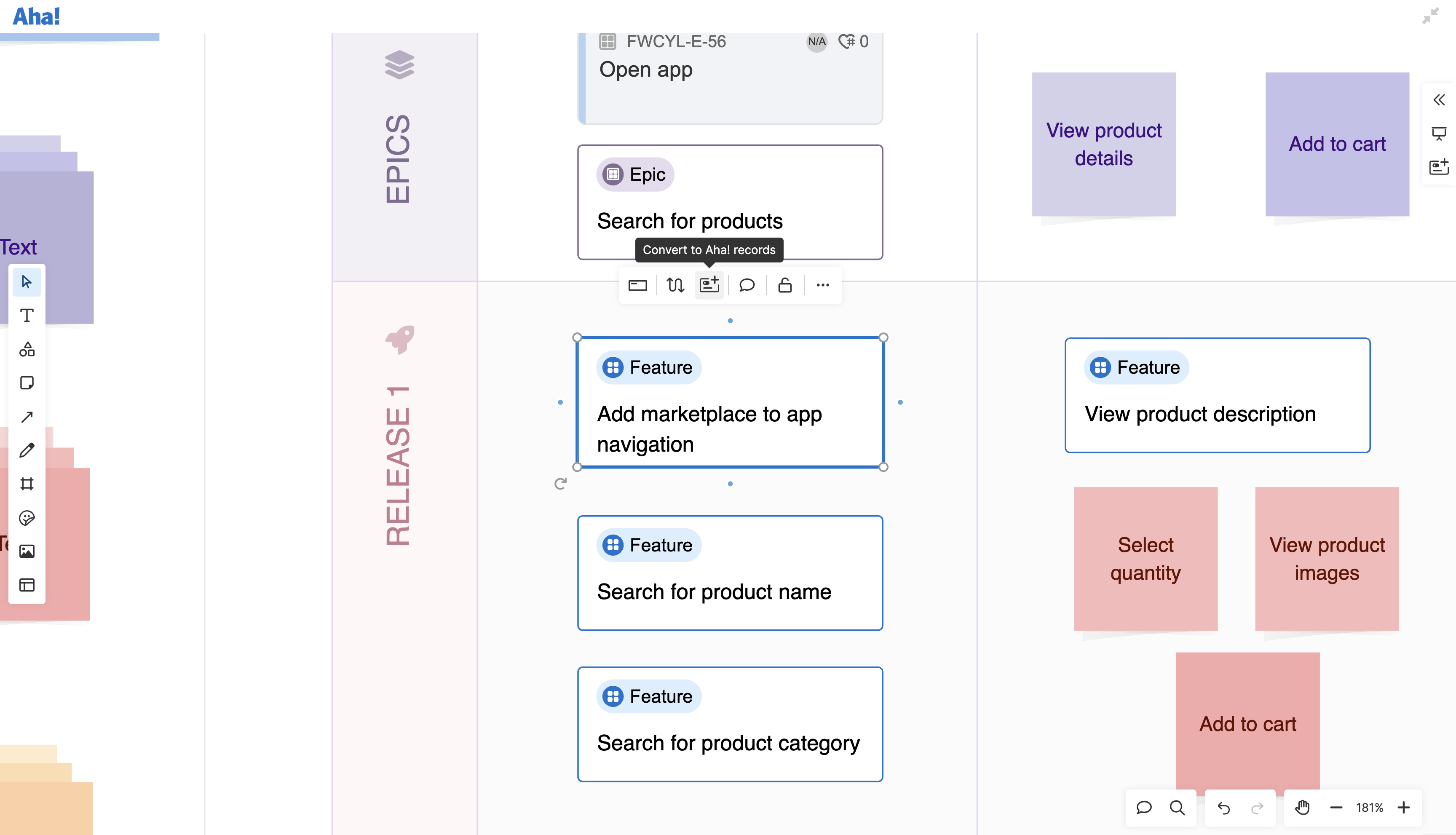 Aha! software use case — Create product documentation