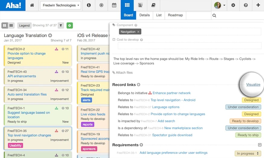 Just Launched! — A Visual, Interactive Feature Dependency Map