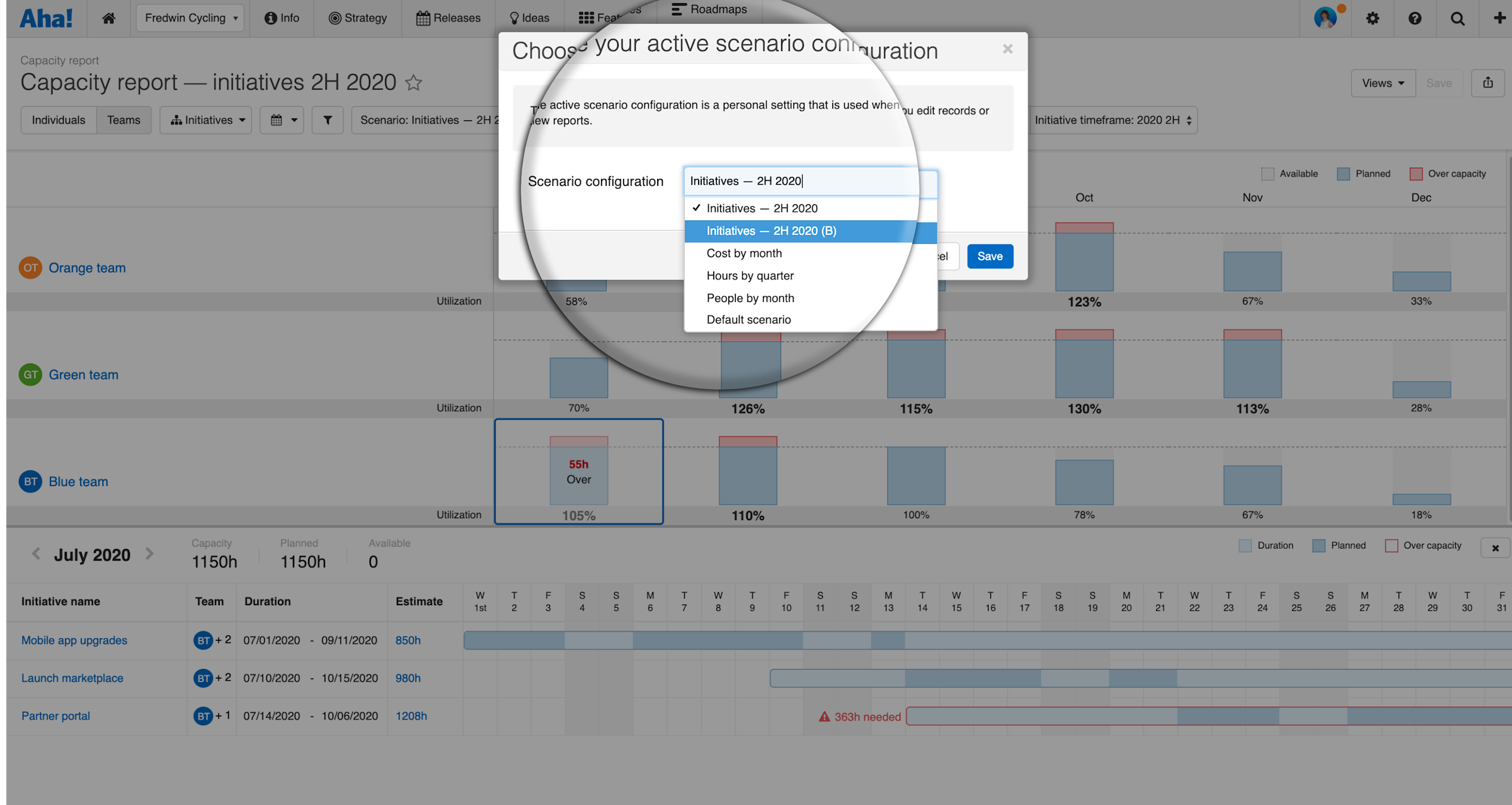 Just Launched! — Scenario Planning for Sophisticated Teams | Aha! software