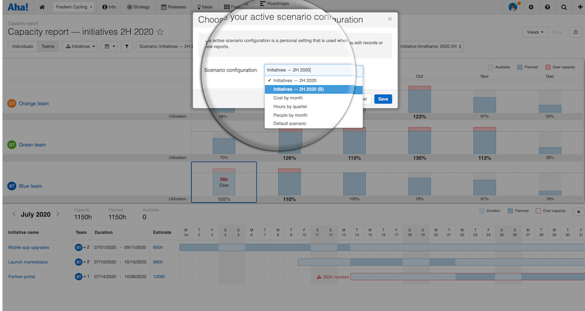 Just Launched! — Scenario Planning for Sophisticated Teams | Aha! software