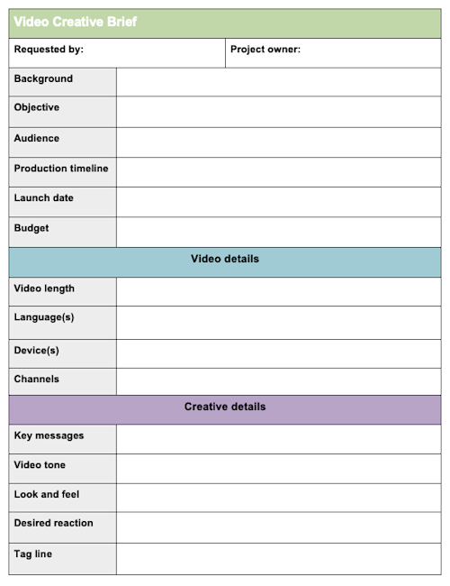 6 creative brief templates for Excel and Word | Aha!