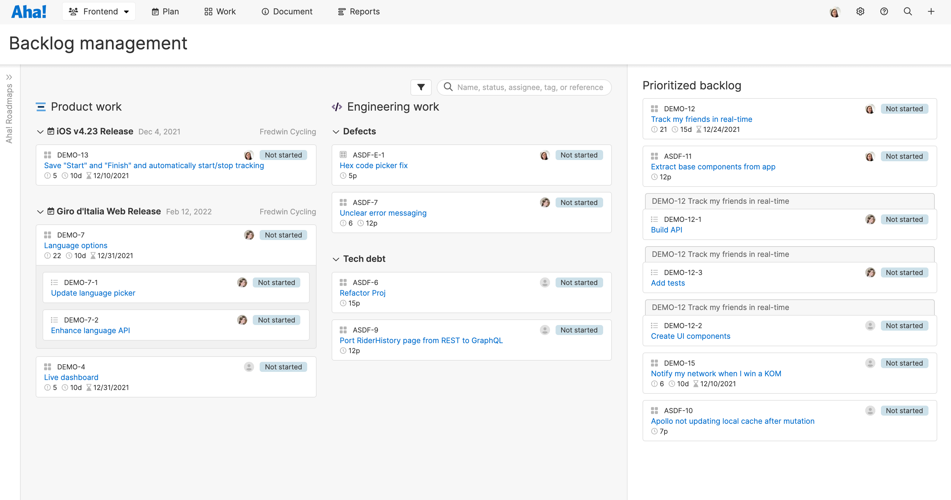 Just Launched! — Manage Your Product Backlog With an Agile Board | Aha ...