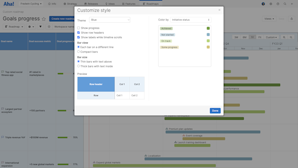 Visual Product Roadmap Software | Aha! software