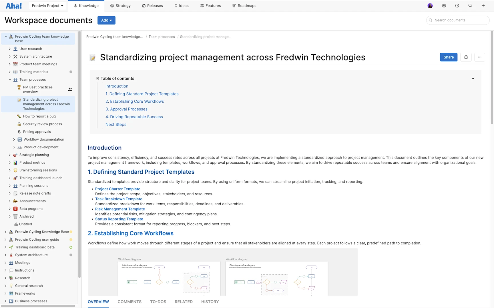 Aha! software use case — Project management teams