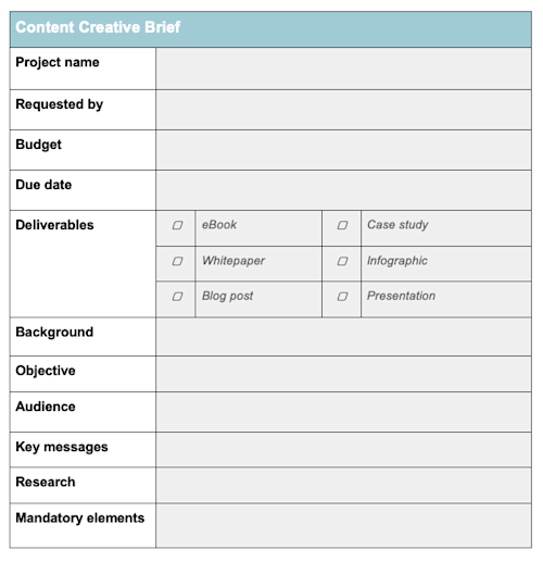 6 creative brief templates for Excel and Word | Aha!