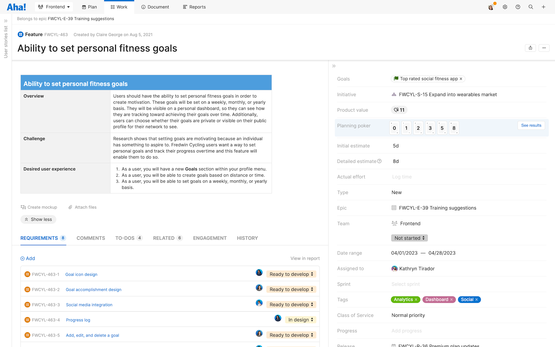 Aha! Develop Tour - Scrum | Aha! software