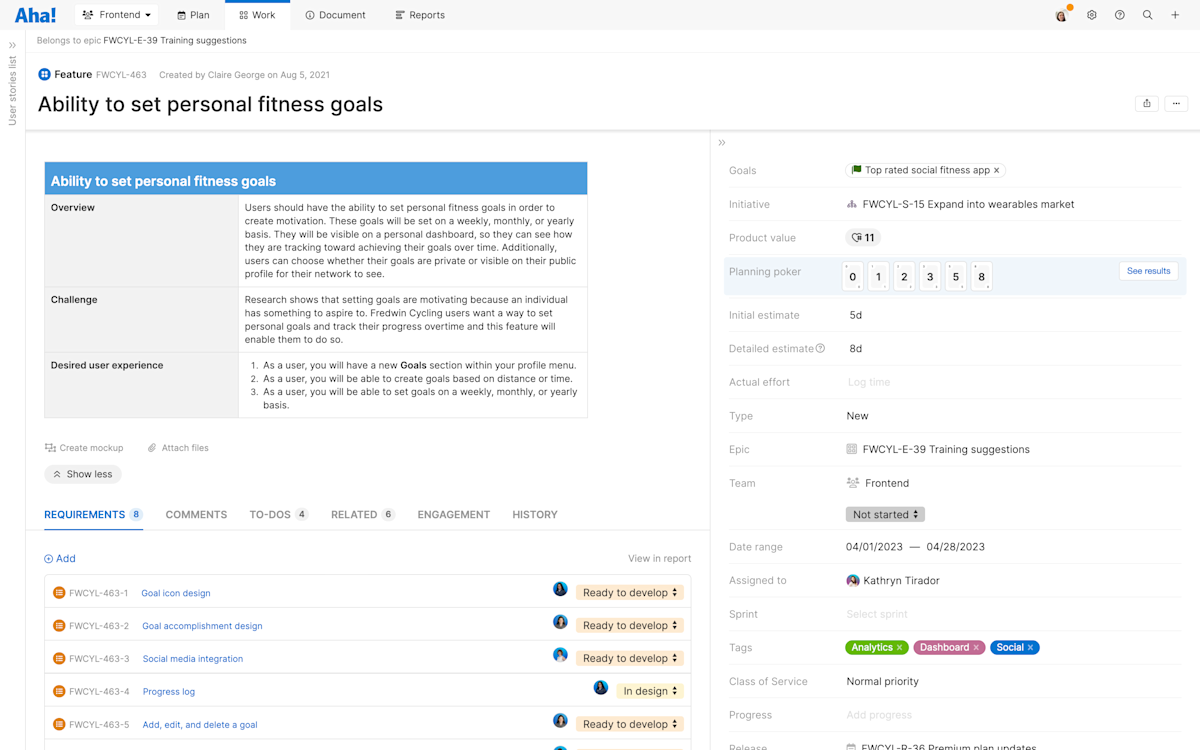 Aha! Develop Tour - Scrum | Aha! software