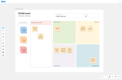 ROAM board Template - Create a ROAM board | Aha! software
