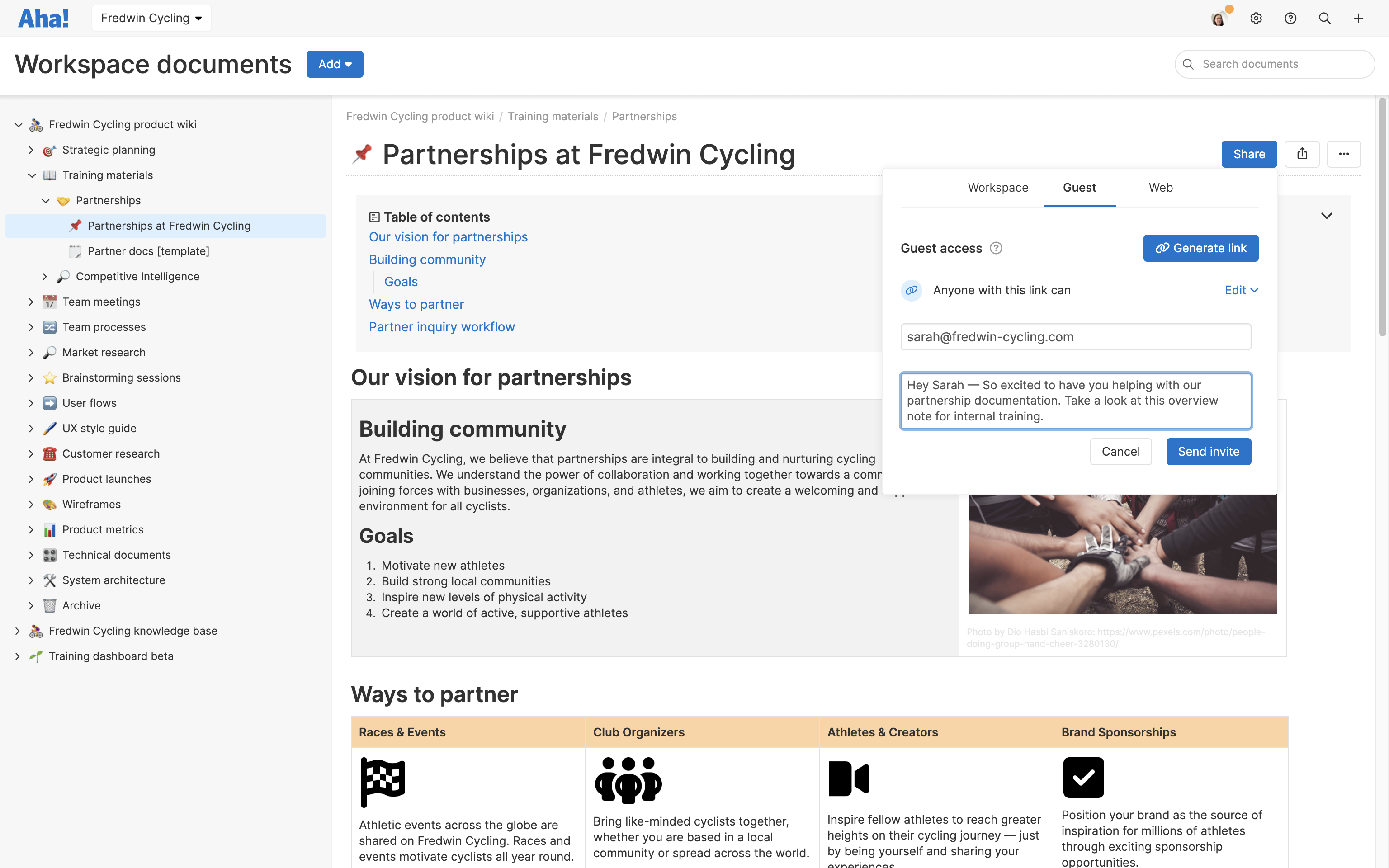 Aha! Knowledge Collaboration — Co-create Documents