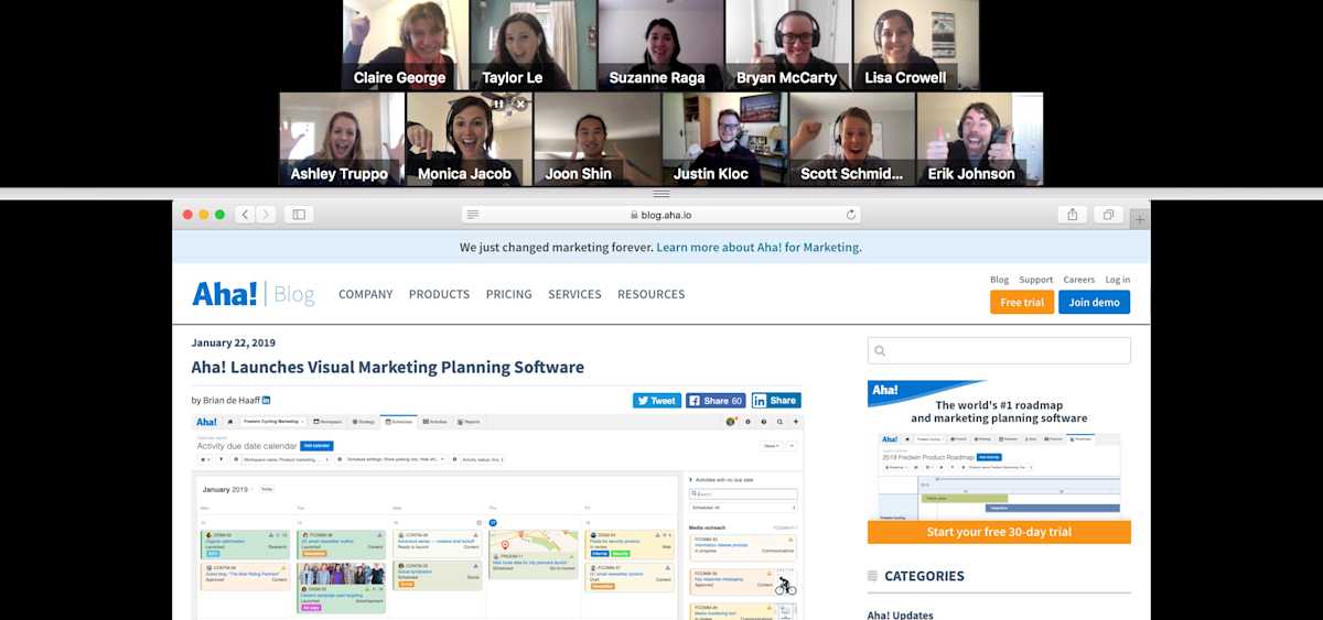 How We Celebrate Perfect Moments at Aha! | Aha! software